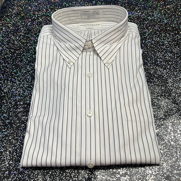 hathaway | Shirts | Vintage Hathaway Mens Button Down Shirt Nwt Collar ...